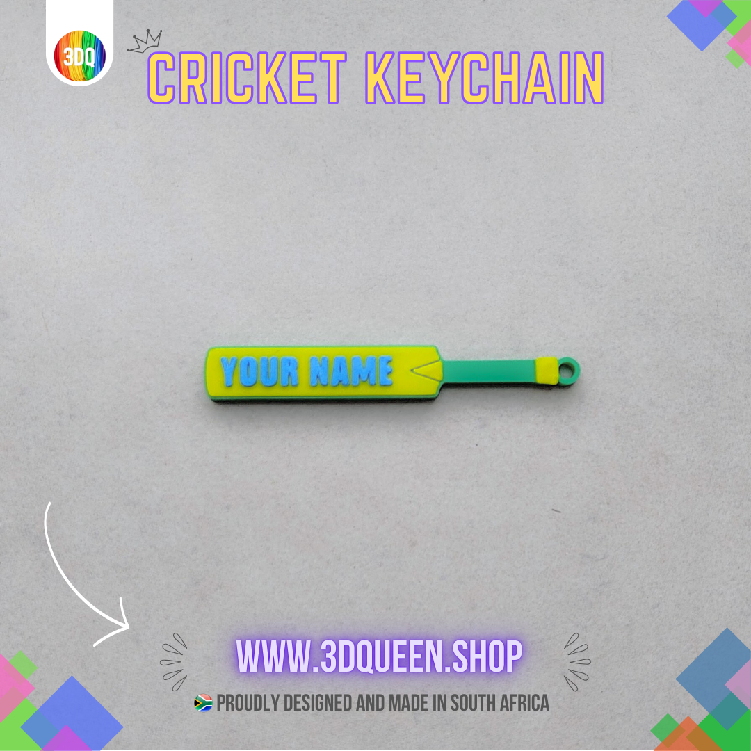 Sport Keychain - Cricket – 3D Queen